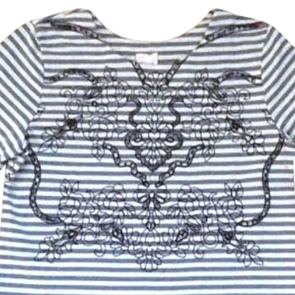 Anthropologie | Tops | 98 Anthropologie First Mate Top Large 1 12 Blue ...